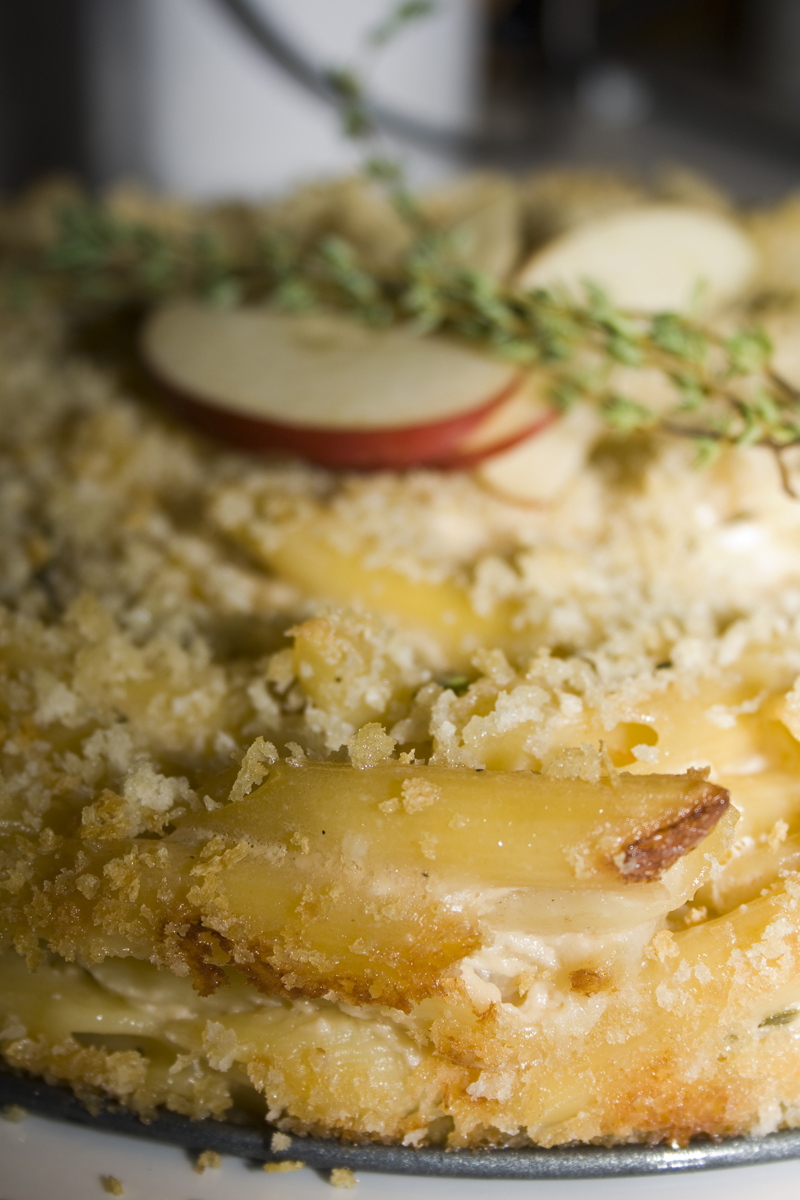Apple Cheddar Penne Pie – Bakerlady