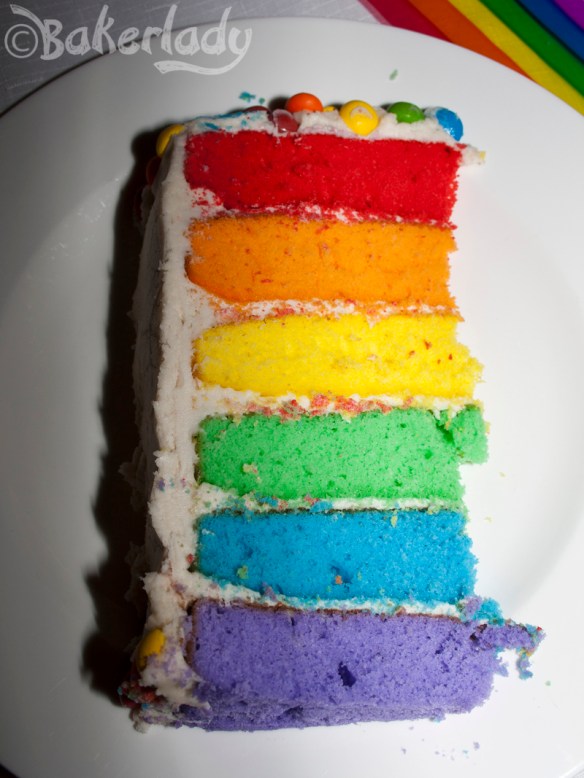 Rainbow Happiness Six Layer Cake – Bakerlady