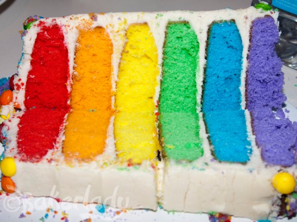 Rainbow Happiness Six Layer Cake – Bakerlady
